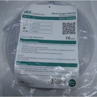 Jual Nasal Kanul Dewasa GEA adult Nasal Oxygen Canula | Shopee Indonesia