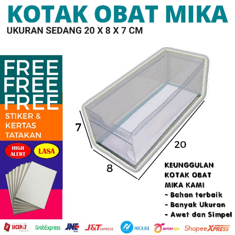 Jual Kotak Obat Mika Sedang / Apotek / Puskesmas / Rumah Sakit ...
