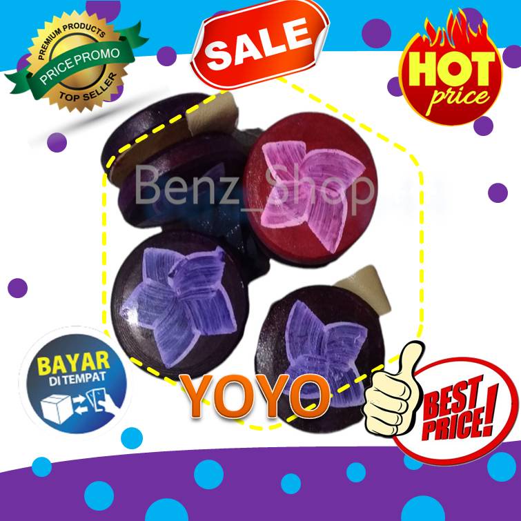 Jual MANTUL YOYO MAINAN JADUL GASING KAYU PERMAINAN ANAK YO-YO MAINAN ...