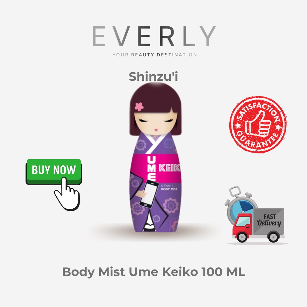 Jual Parfum Wanita Lucu Wangi Shinzu'i Ume Keiko Body Mist 100 ML ...