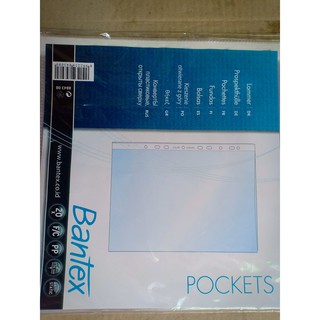 BANTEX POCKET A4 2040 8040 / BANTEX POCKET F4 FOLIO 8843 CLEAR (ISI 20 ...