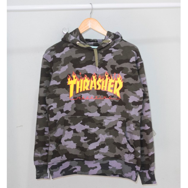 Sweater Hoodie Thrasher Api Loreng | Shopee Indonesia
