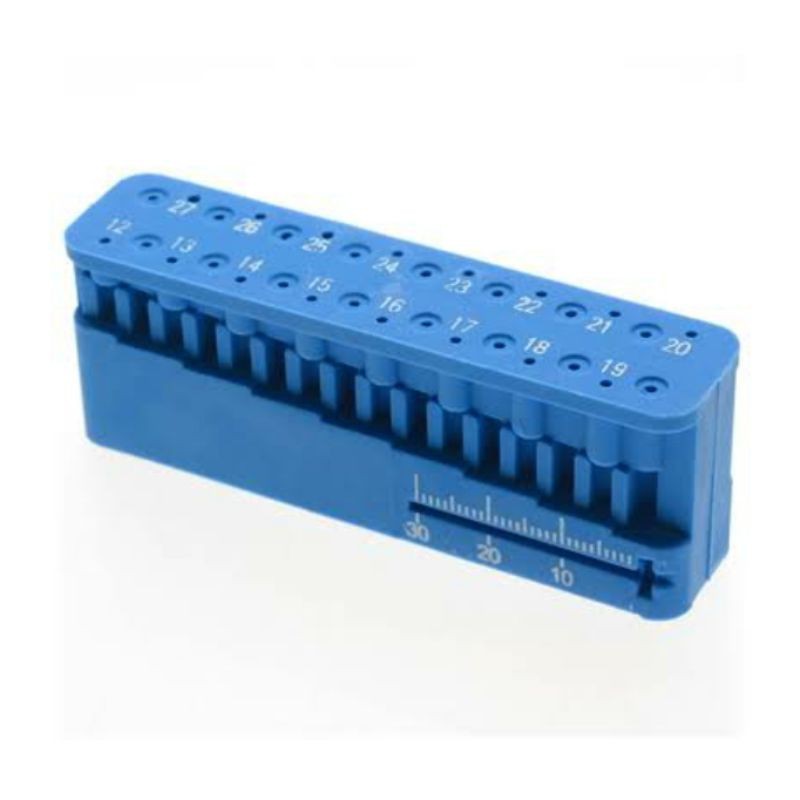 Jual Endo Measuring Block - Endo Ruler Dental Gigi - File Measure Set ...