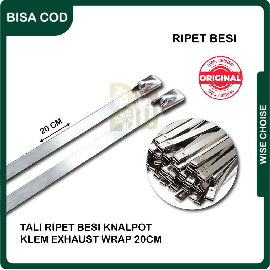 Jual Tali Ripet Besi Knalpot Klem Stainless Exhaust Wrap Kabel Ties ...