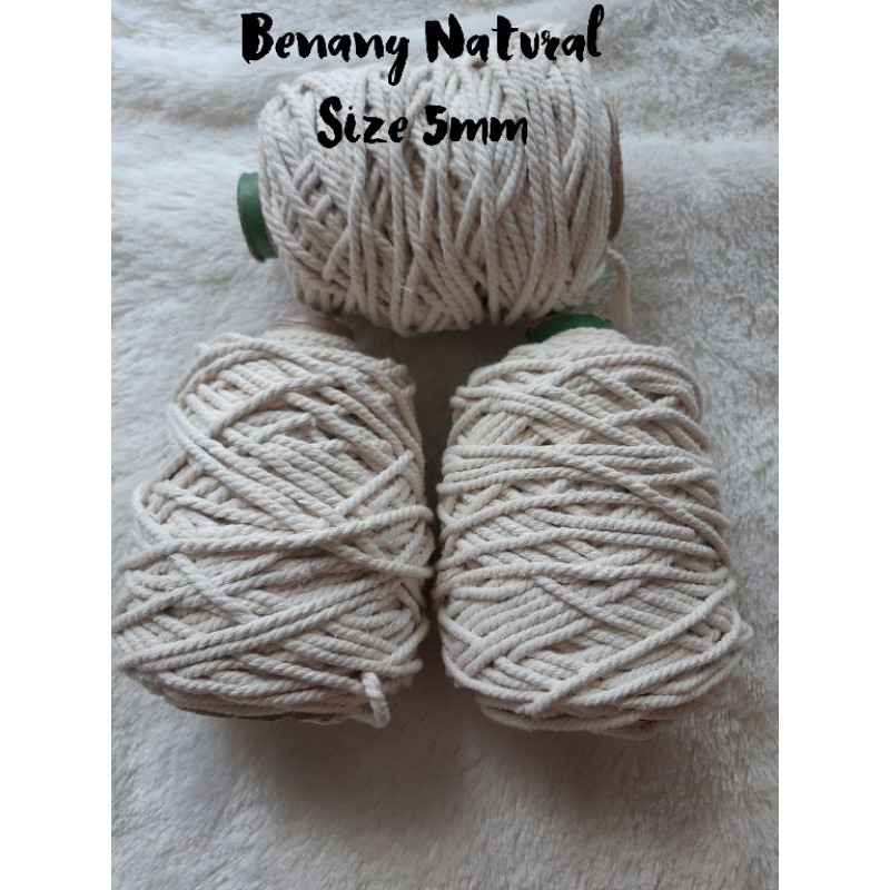 benang macrame Natural 5mm | Shopee Indonesia
