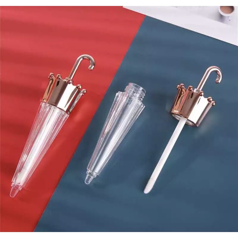 Jual botol lipgloss,wadah lipstick lip oil,lipcream tube bentuk payung ...