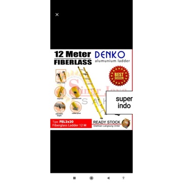 Jual tangga fiberglass 12 meter aluminium extension tangga pln sorong ...