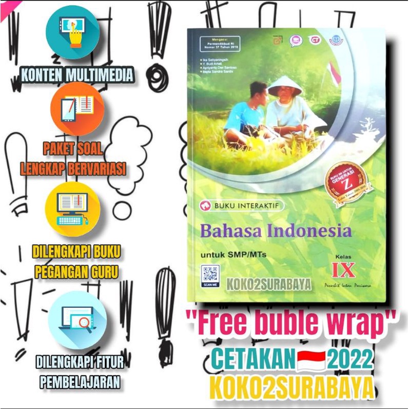 Jual BUKU PR INTERAKTIF BAHASA INDONESIA KELAS 9 SMP LKS INTAN PARIWARA 2022 | Shopee Indonesia