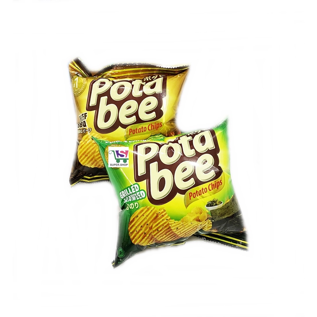 Jual Potabee Potato Chips Snack Keripik Kentang Beef BBQ / Grilled ...