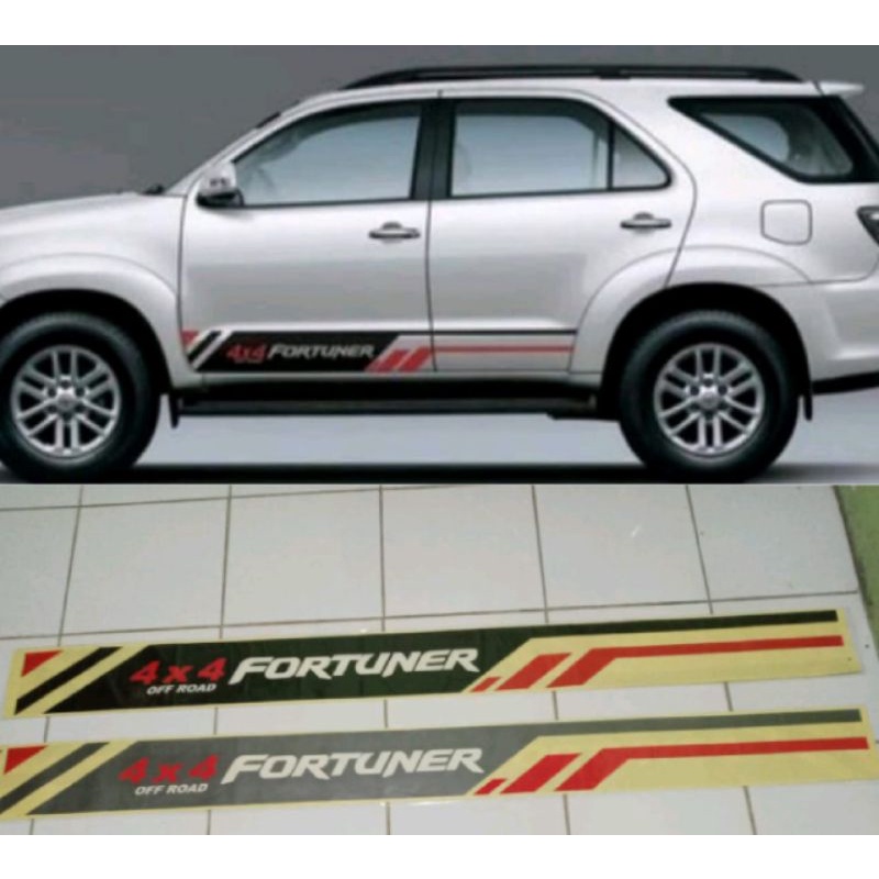 Jual Sticker list body stiker Toyota Fortuner 4x4 TRD Fortuner | Shopee ...