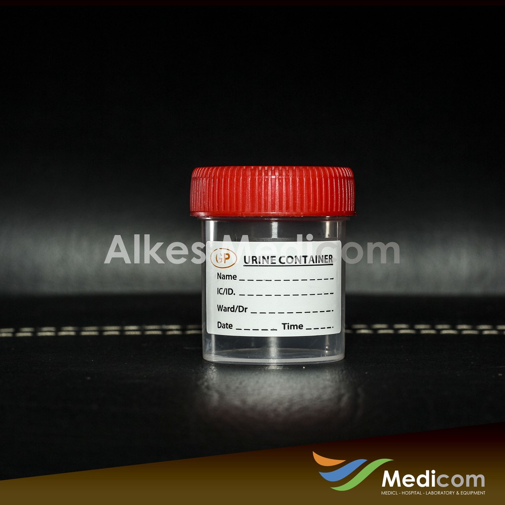 Jual Pot Urine 60cc Non Sterile Tutup Merah | Container Urin 60 cc ml ...