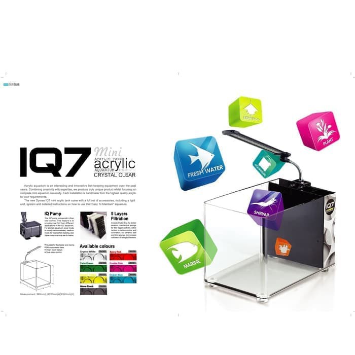 Jual Dymax IQ7 Mini Acrylic Aquarium Spicy Red Original Indonesia ...