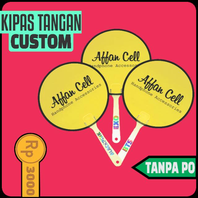 Jual KIPAS TANGAN CUSTOM [TANPA PO] Indonesia|Shopee Indonesia