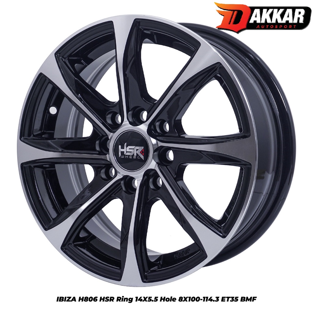 Jual Velg Mobil Ring 14 HSR IBIZA Velg R14 Lebar 5,5 Pcd 4x100/114,3 ...
