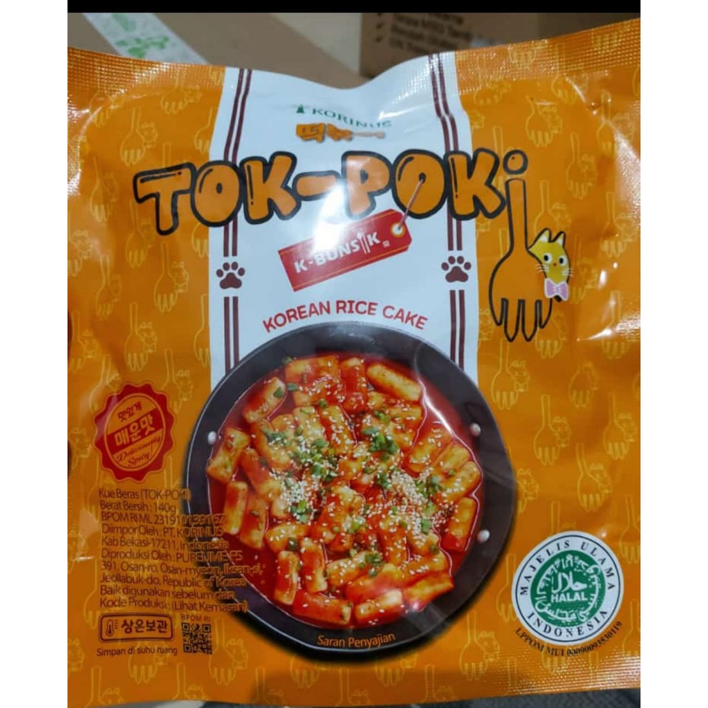 Jual TOKPOKI KORINUS/TTEOKBOKKI/TOPOKKI/HALAL/MUI/PEDAS | Shopee Indonesia