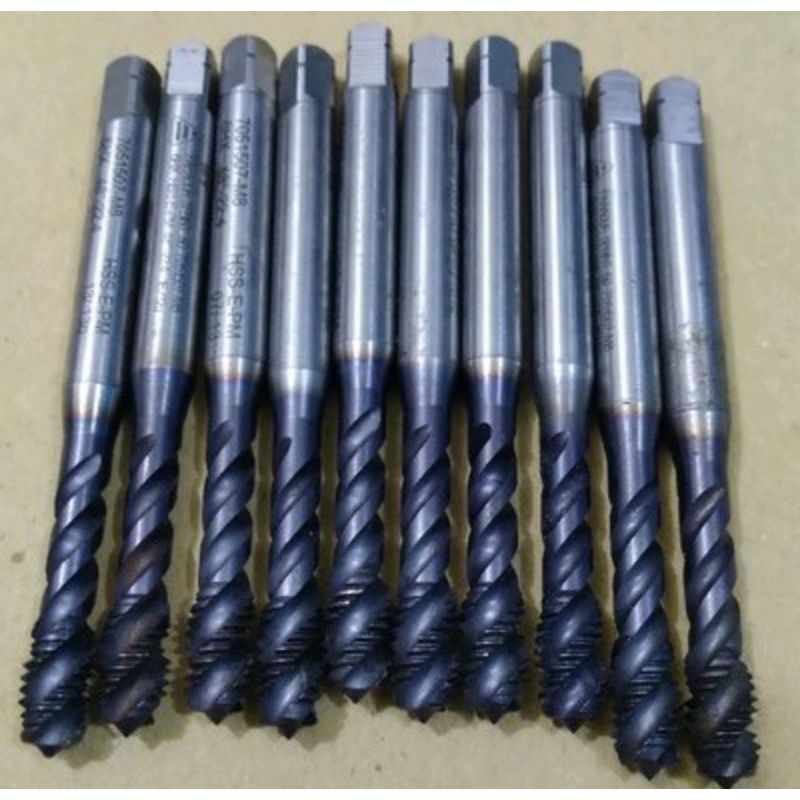 Jual tap. tap mesin. tap spiral. tap baut kunci 12. m8x1.25 gagang ...