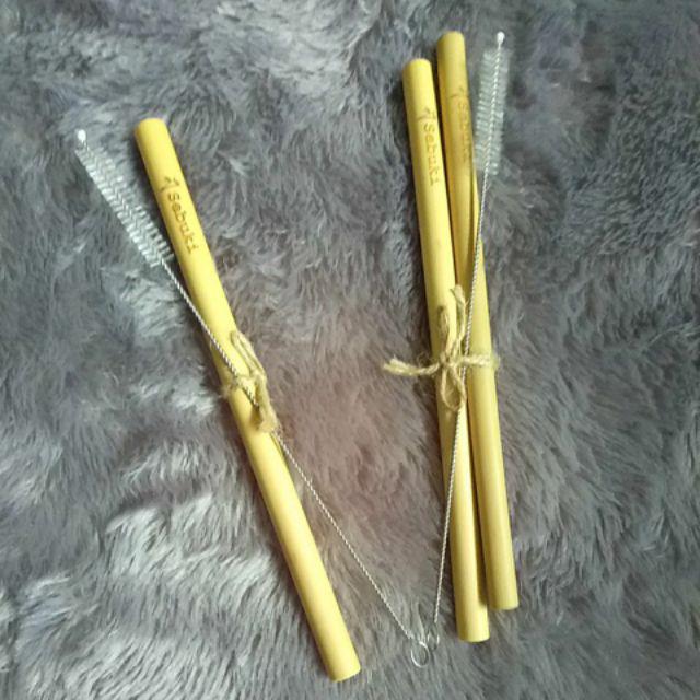Sedotan Bambu / Bamboo Straw Premium | Shopee Indonesia