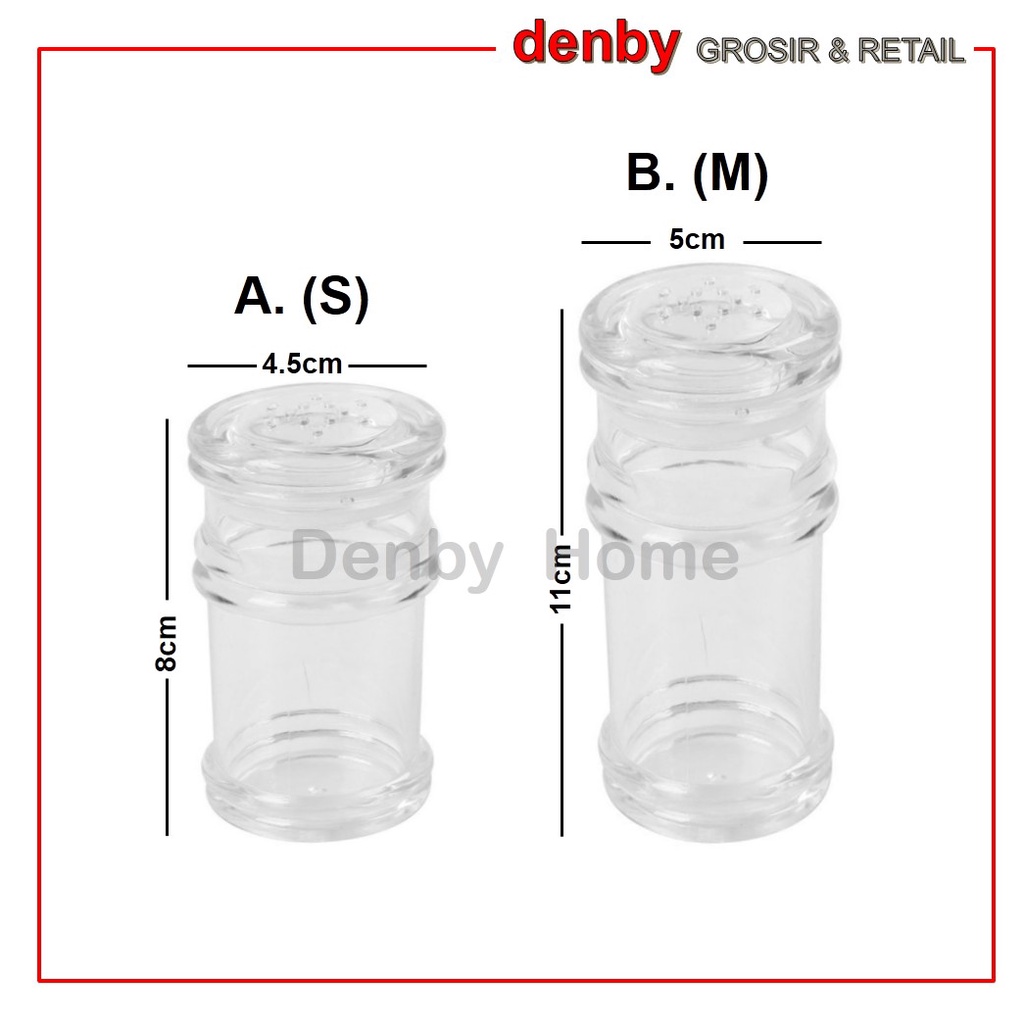 Jual Acrylic Shaker Tempat Bumbu Garam Lada Merica Salt Pepper | Shopee ...