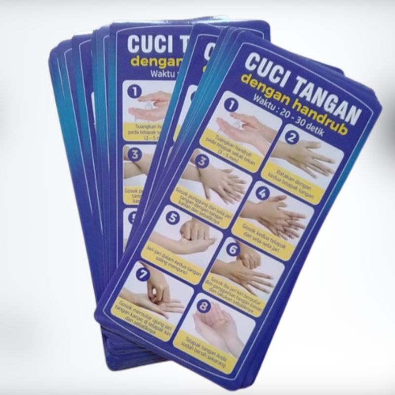 Jual Stiker Cuci Tangan Dengan Handrub | Shopee Indonesia