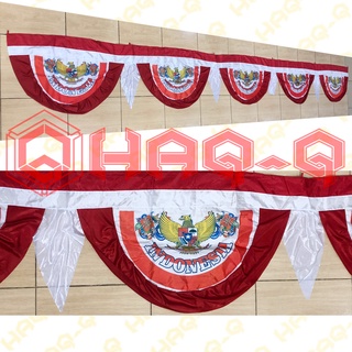 Jual BENDERA UMBUL UMBUL RESPLANG/BACKGROUND Garuda 5 Gelombang 4 Meter - umbul-umbul bekron ...