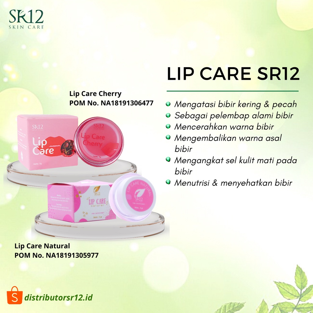 Jual Lip Care SR12 Lip Balm Pelembab Bibir Pencerah Warna Bibir Alami Solusi Bibir Kering dan ...