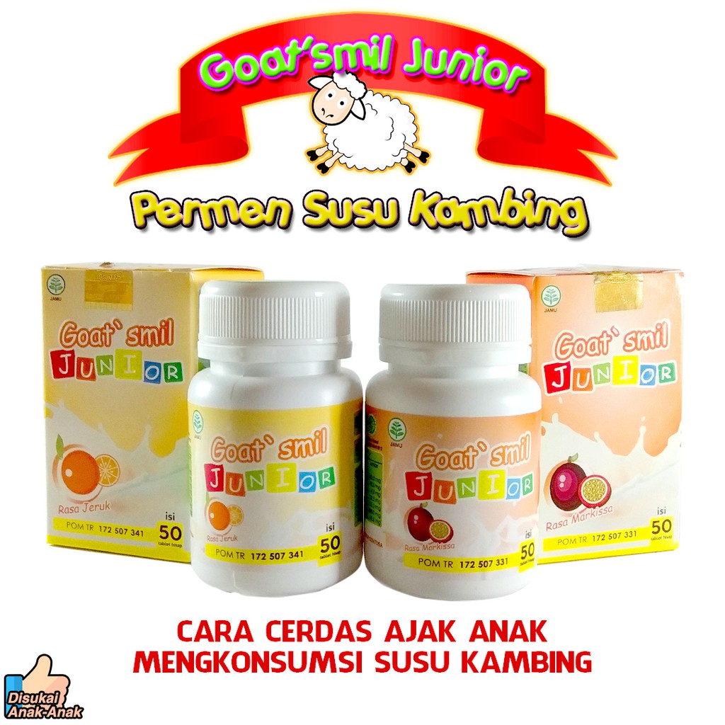 Jual Permen Susu Kambing Vitamin Anak | Goat'smil Junior | Shopee Indonesia
