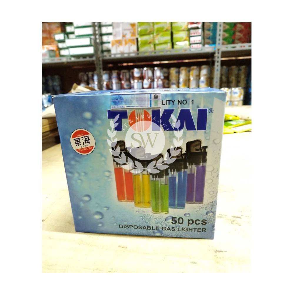 Jual Korek Gas Tokai - Disposable Gas lighter - PAK - Isi 50 pcs ...