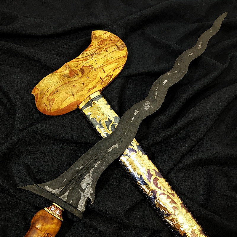 Jual Keris Carito Keprabon Luk 11 Tangguh Pajang TUS Sepuh | Shopee Indonesia