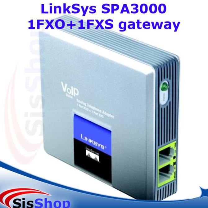 Jual Jual 1 FXS + 1 FXO VOIP SIP ATA GATEWAY LINKSYS SPA3000 SPA 3000 ...