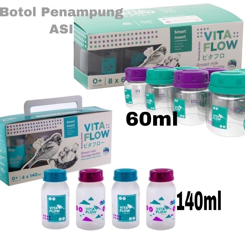 Jual Vita Flow Botol Penampung Asi 60/140ml | Shopee Indonesia