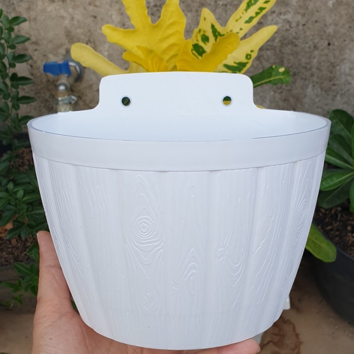 Jual Pot dinding plastik motif Gentong putih (18cm) | Shopee Indonesia