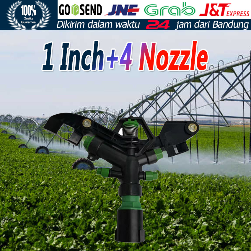 Jual 1 Inch Sprinkler dng 4 Nozzle Alat Irigasi Bisa Berputar 360 ...