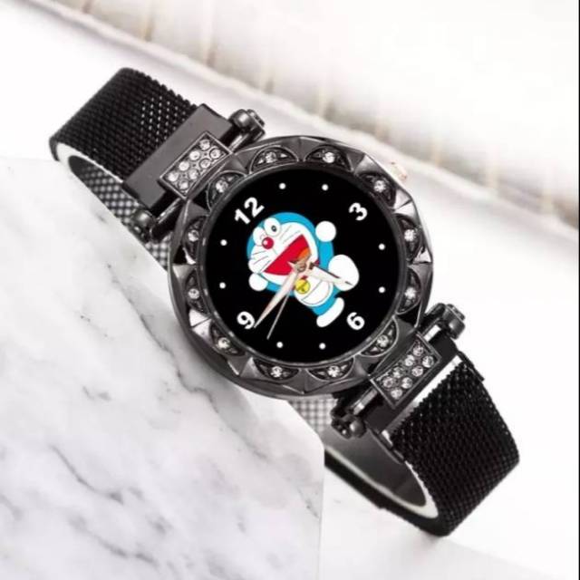 Jual JAM TANGAN KARAKTER DORAEMON TALI MAGNET 1853 | Shopee Indonesia