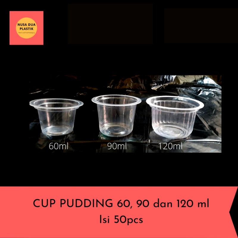 Jual Cup Puding Agar Pudding Kecil 60ml 90ml 120 ml Indonesia|Shopee ...