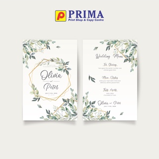 Jual Undangan Pernikahan Custom - ukuran A5 2 sisi | Shopee Indonesia