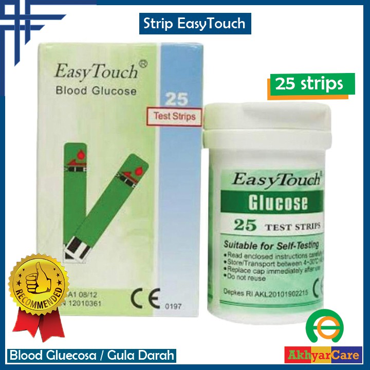 Jual Strip Stik Easy Touch Glukosa Alat Test Cek Gula Darah Glucose ...