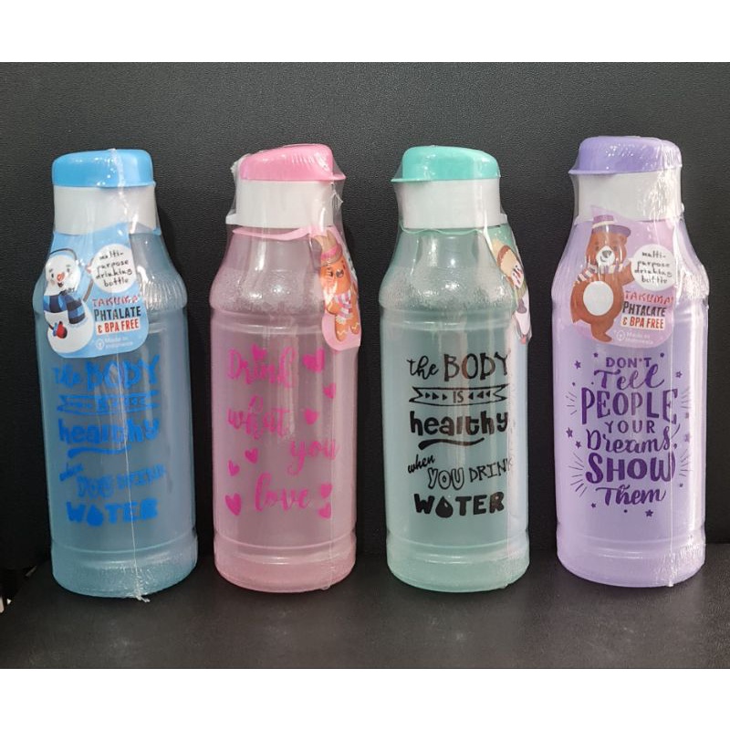 Jual botol minum 500 ml/botol air minum/botol minum anak/botol fliptop ...