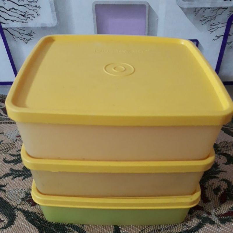 Jual SQUARE LARGE BESAR tupperware second original asli | Shopee Indonesia