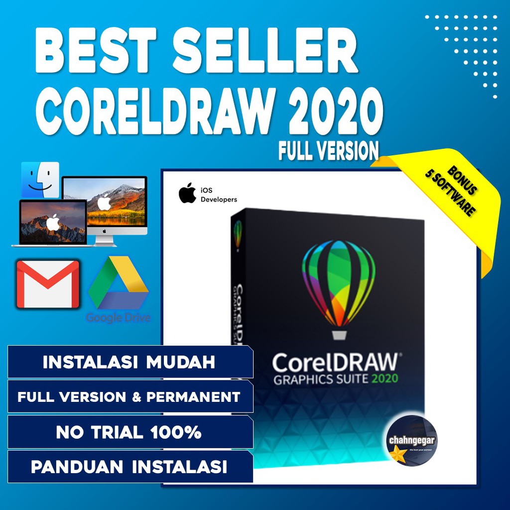 Jual CorelDraw 2020 Mac Full Version Permanent Software Vector Corel ...