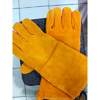 Jual Sarung Tangan Las Kulit Warna Kuning | Welding Glove untuk ...