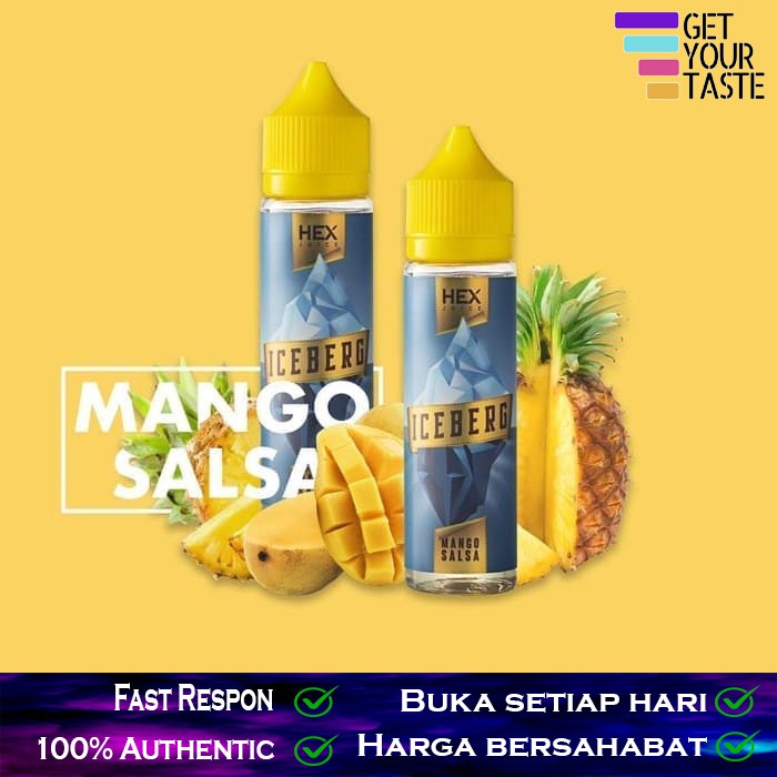Jual Liquid Ice Berg Mango Salsa by Hex Juice - Iceberg Mango Pineapple ...