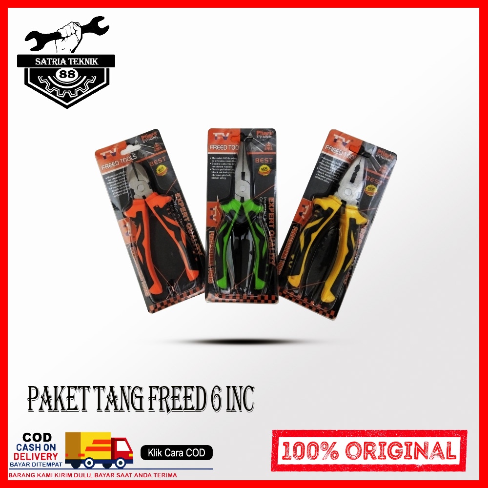 Jual Tang Kombinasi Tang Potong Tang Lancip Freed 6" Murah Kualitas ...