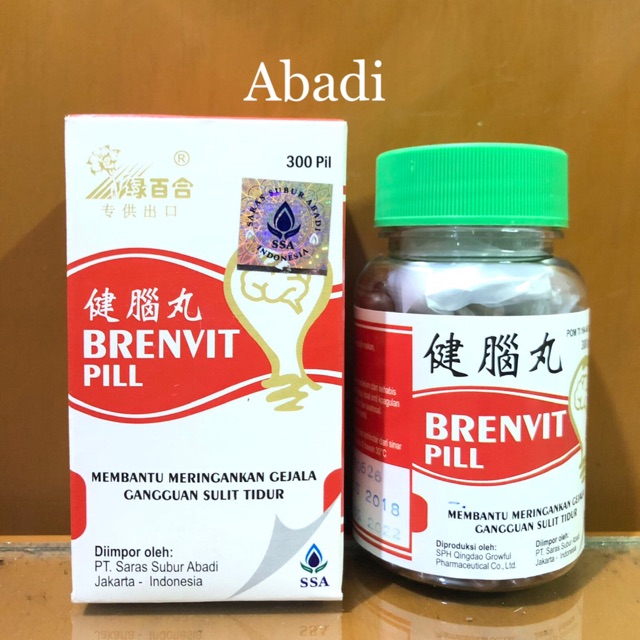 Jual Brenvit Pill - Obat Sulit Tidur / Insomnia / Mudah Lupa / Vertigo ...