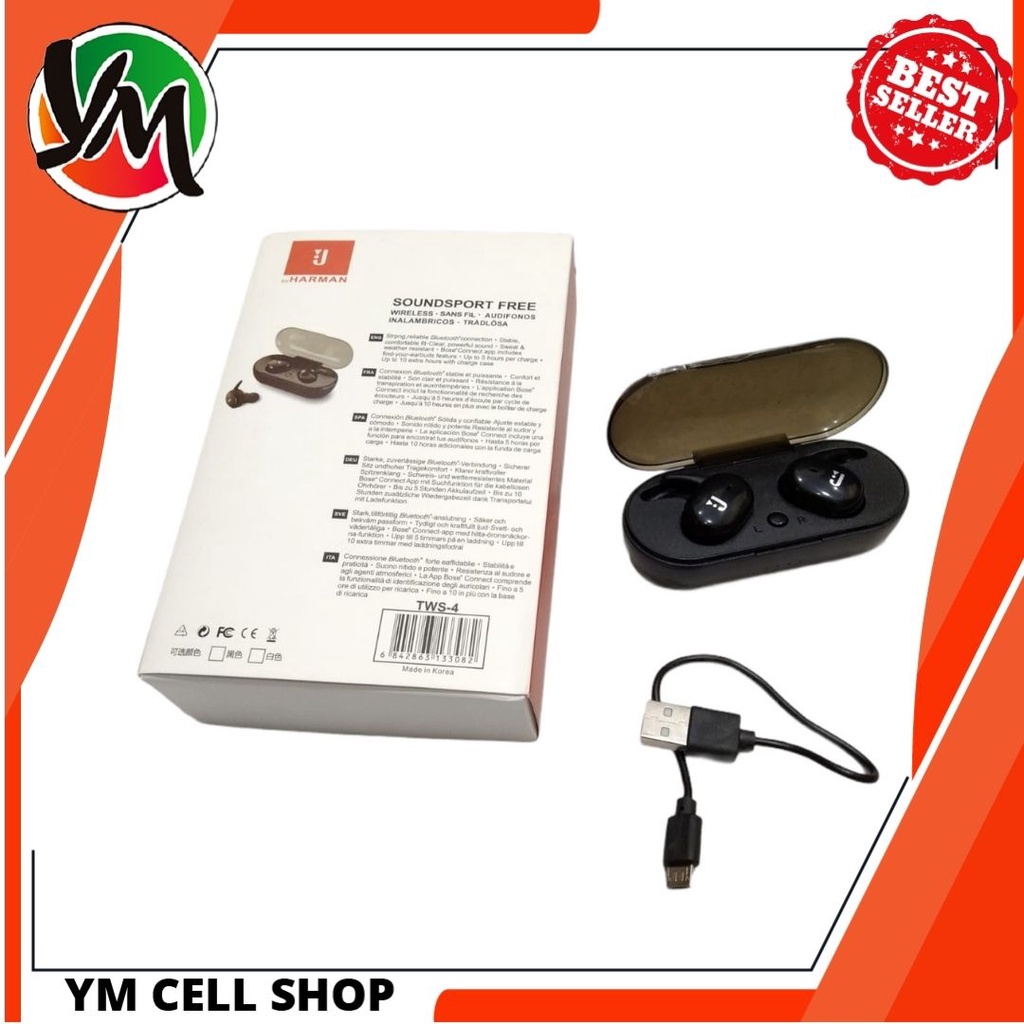 Jual HANDSFREE BLUETOOTH JBL TWS-4 Earphone Tws Headset Tws Model J TWS ...