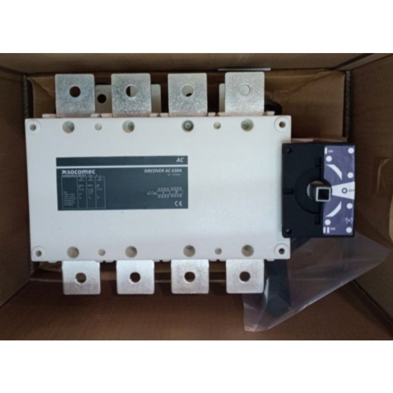 Jual Ohm Saklar Socomec Sircover 4 pole 630 ampere. On Off On . COS Change Over Switch. switch ...