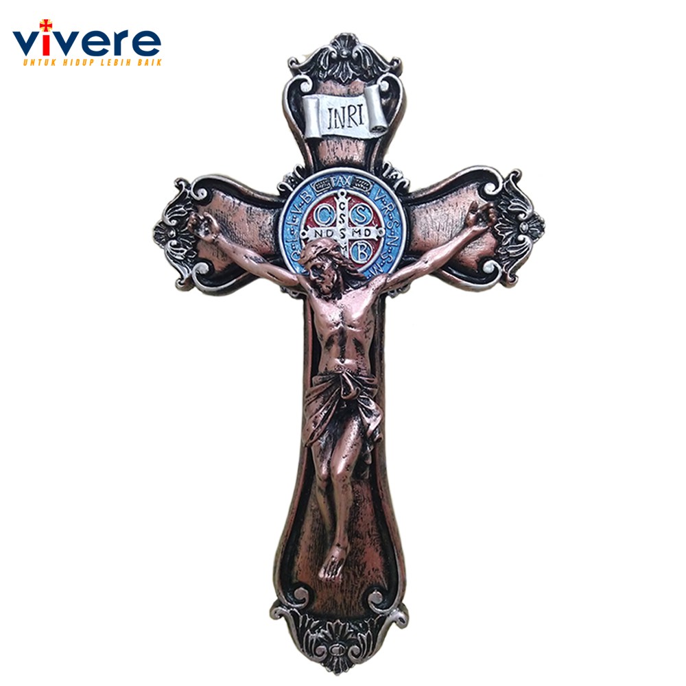 Jual Salib Yesus Medali St Benedictus | Shopee Indonesia