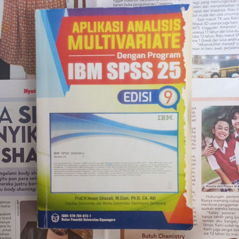 Jual Buku Aplikasi Analisis Multivariate IBM SPSS 25 Edisi 9 (Preloved ... Jual Buku Aplikasi Analisis Multivariate IBM SPSS 25 Edisi 9 (Preloved ...