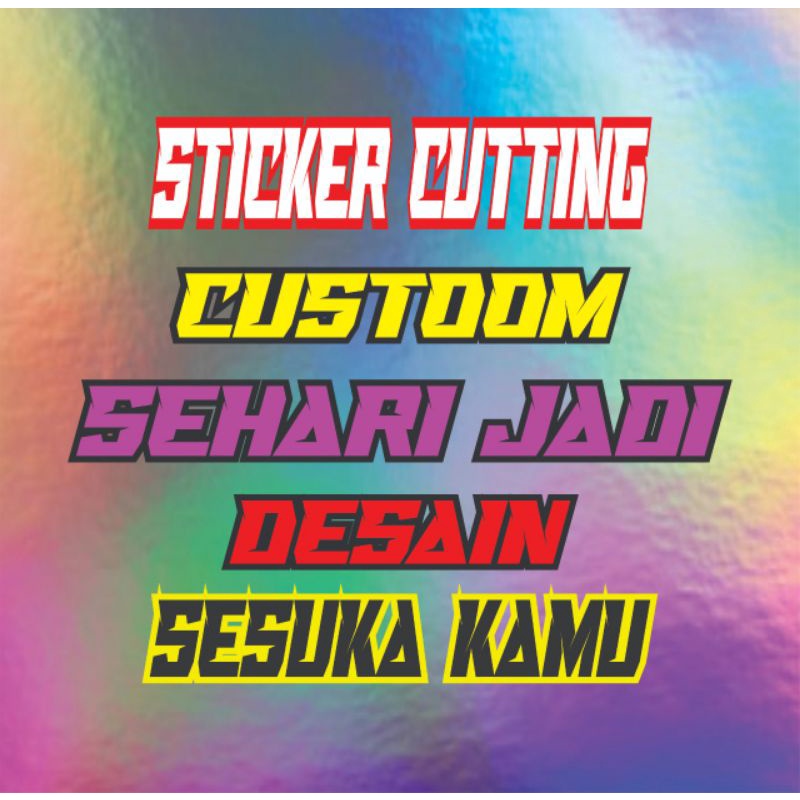 Jual Custom sticker (desain suka - suka) | Shopee Indonesia