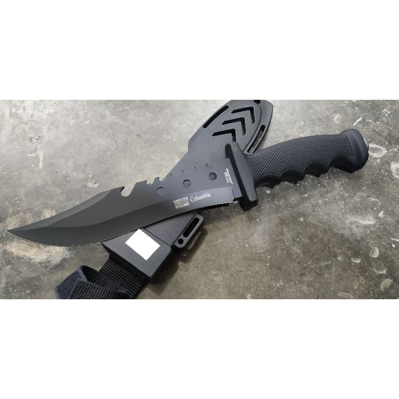 Jual Pisau berburu survival merk colombial 1218A black | Shopee Indonesia