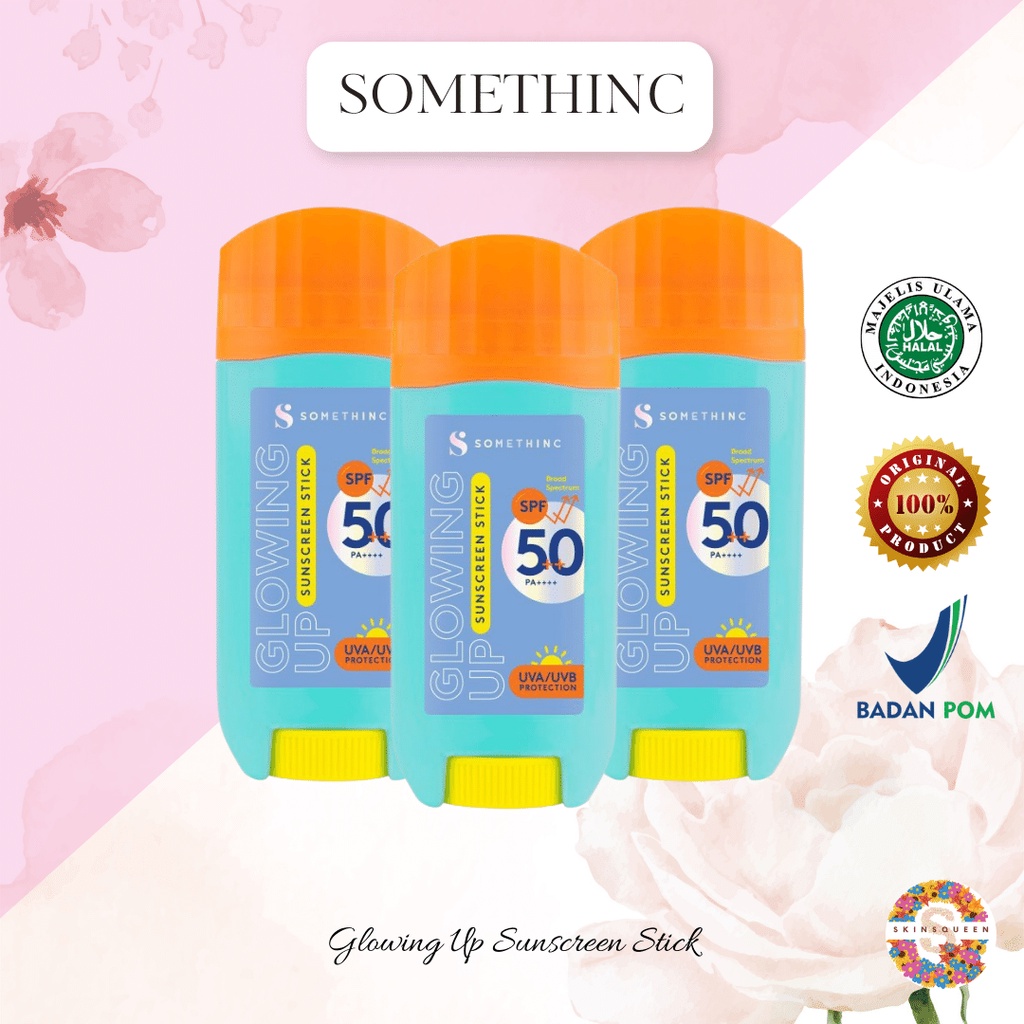Jual Somethinc Glowing Up Sunscreen Stick SPF 50 15gr (Original 100% & BPOM) | Shopee Indonesia
